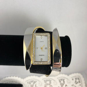 Narmi | Accessories | Narmi Bangle Watch 2 Tone Gold Stainless Steel ...